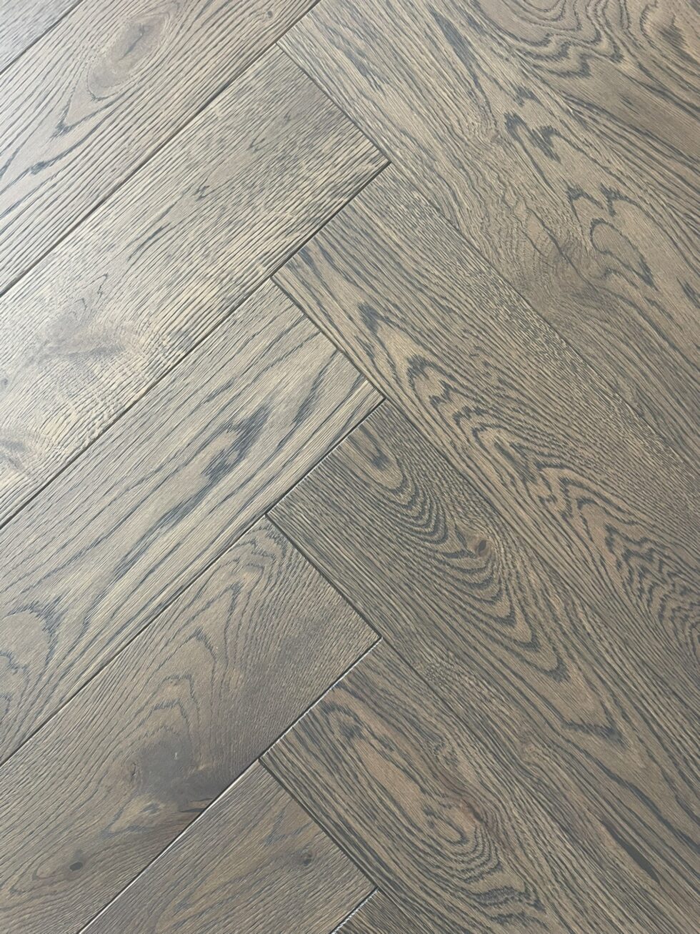 Antique Grey Oak Herringbone - Grain & Groove